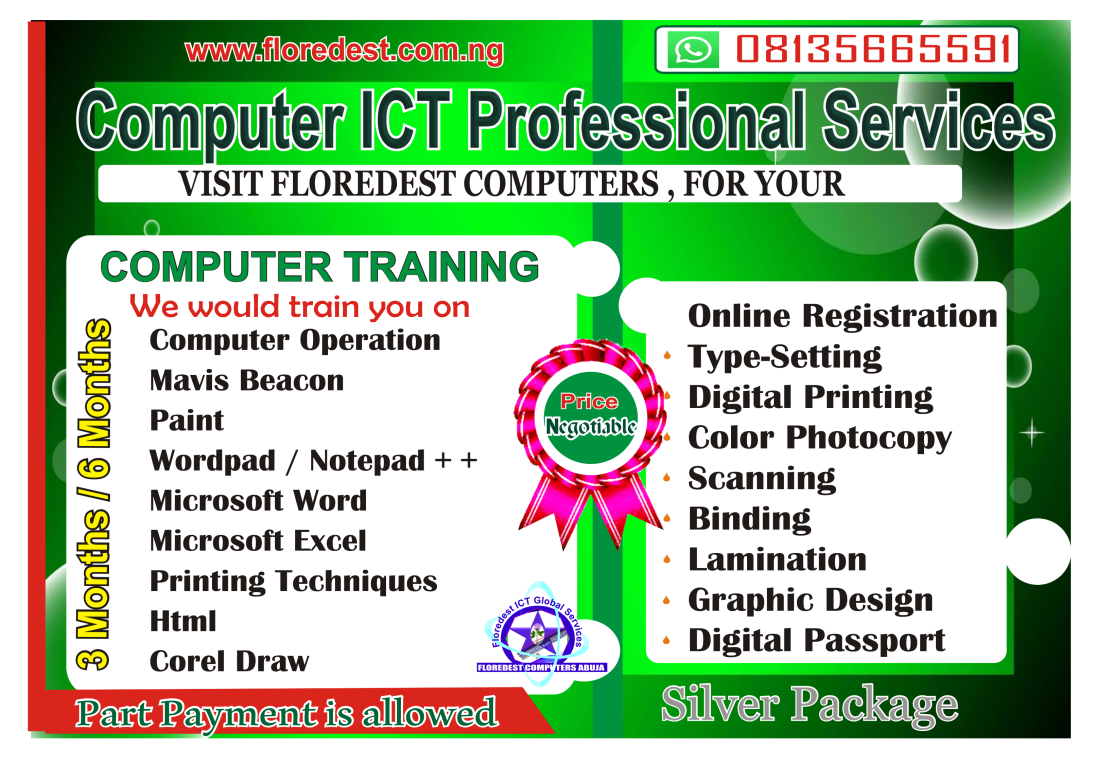 FLOREDEST ICT GLOBAL SERVICES LIMITED RC: 1850273 - OUR SERVICES ...